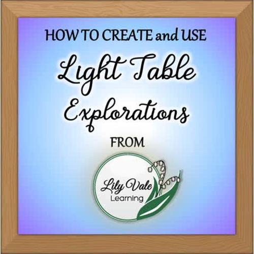 "Light Table Explorations-STAINED GLASS SQUARES" by LilyVale Learning