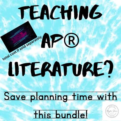 High School English AP® Literature BUNDLE with 12 products by Here to Teach