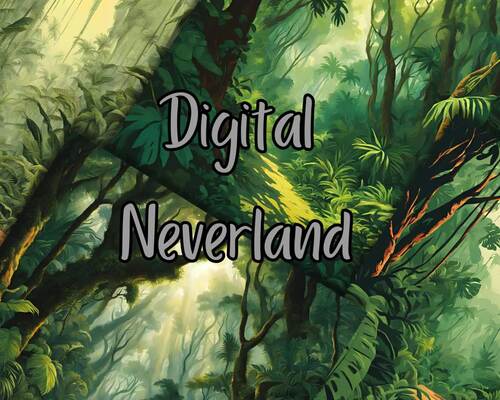 Tropical Jungle Forest Digital Paper, Nature Themed Digital Background