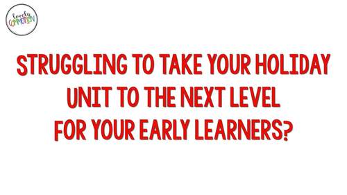 Play Based Preschool Lesson Plans Holiday Thematic Unit | TPT