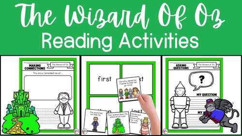 The Wizard Of Oz Comprehension Activities For Your Reading Centers