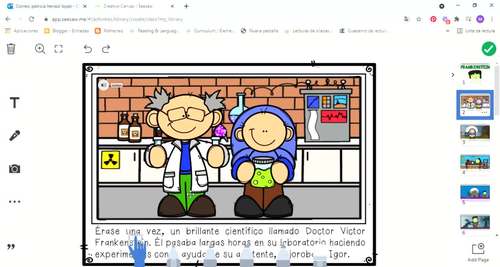 FRANKENSTEIN | Digital Halloween in Spanish | Google Slides | PPT | Seesaw