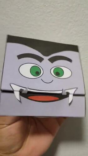 Halloween Dracula Puppet Crafts Vampire Hand Puppet Funny Activities