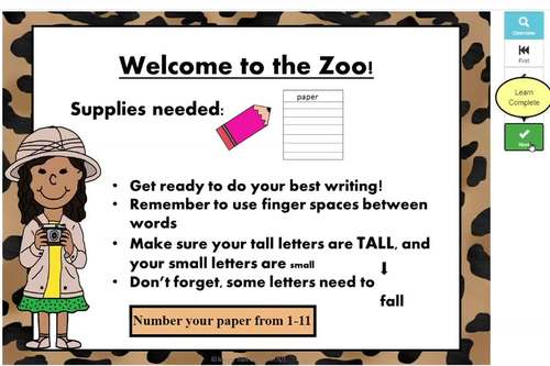 OT Fill in the Blanks Handwriting Practice BOOM cards by Miss Jenny OT