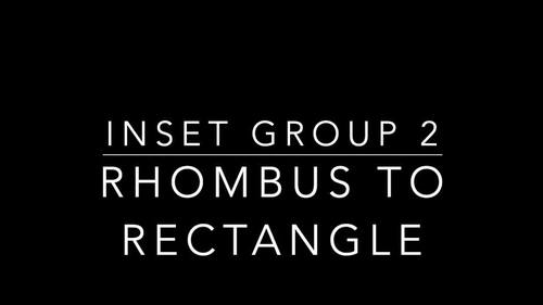 Rhombus Rectangle Interactive Notebook Equivalence Group 2 Montessori ...