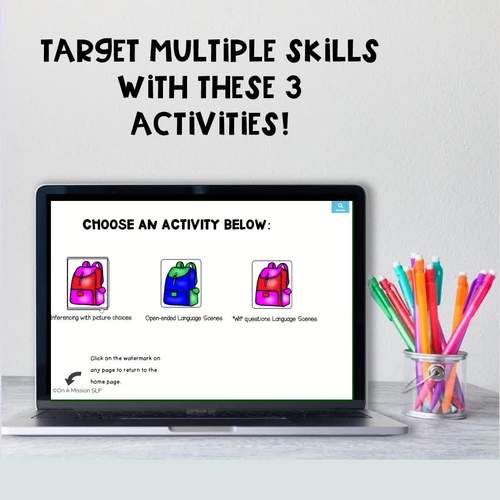 Back To School | School Themed Language Activities | Mixed Groups