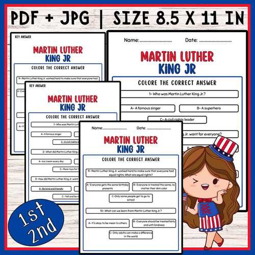 Martin Luther King Day Activities | Martin Luther Trivia Game | MLK Day