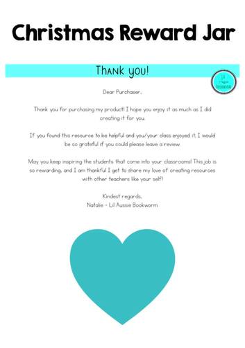 Christmas Reward Jar | Classroom Behaviour Management Printable | 15 ...