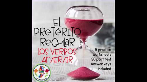 Spanish Regular Preterite Practice and Test by Mi Mercadito | TPT