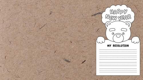 New Years 2025 Resolutions Goals Crafts Activities Woodland Set by ...