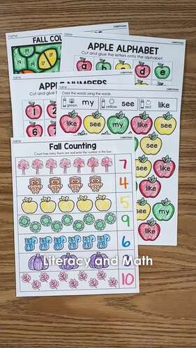 September No Prep Kindergarten Back to School, Morning Work, Fast ...