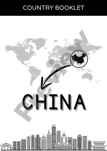 CHINA Country Booklet Study for 3rd-7th grade | TPT