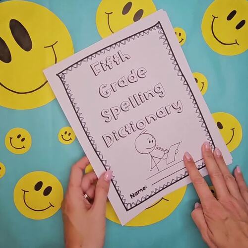 Fifth Grade Spelling Dictionary - Writing - Spelling - 5th Grade ...