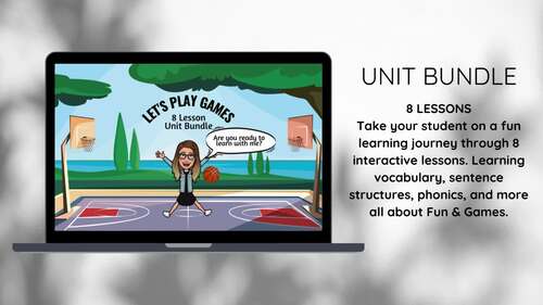 Online ESL Lesson - Let's Play Games - Unit Bundle | TPT