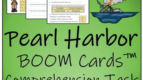 Attack on Pearl Harbor BOOM Cards™ Comprehension Activity 5th Grade ...