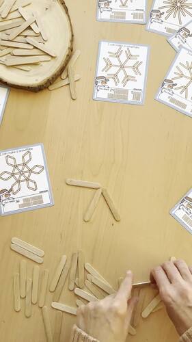 Snowflake Popsicle Stick Craft | Winter Fine Motor Kids Activity ...