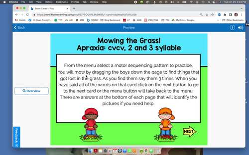 Apraxia | Spring | CVCV - 2 AND 3 SYLLABLES | Mowing the Grass | TPT