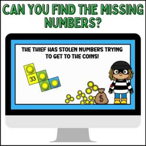 Building Thinking Classrooms 100 Chart Math Task - 100 Chart Thief "W ...