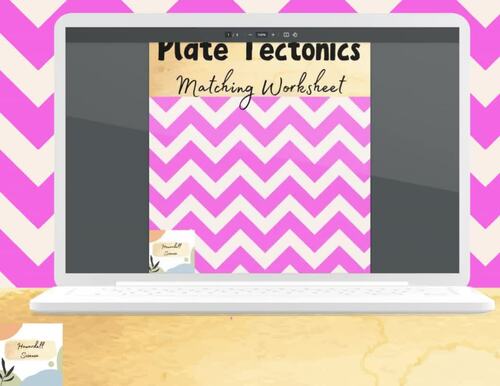 Plate Tectonics/Matching Vocabulary Worksheet/Great Vocabulary Review!