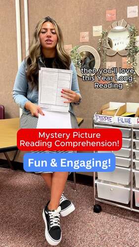 Reading Comprehension Fun ELA Activities Middle School Mystery Pictures ...