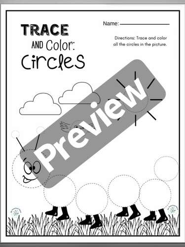 Shapes Worksheet Bundle for Preschoolers - No prep! by My Preschool Place