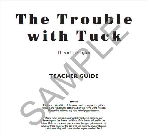 The Trouble With Tuck Novel Units® Teacher Guide Novel Study | TPT