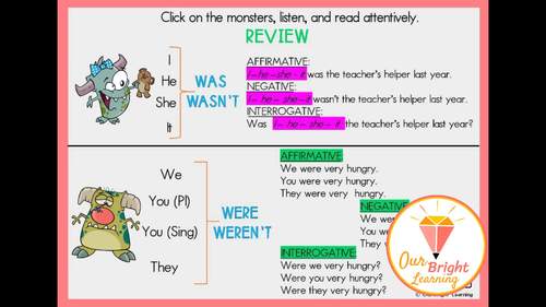ESL | EFL | ESOL | Verb To Be | Past Simple | BOOM Cards | Worksheets ...