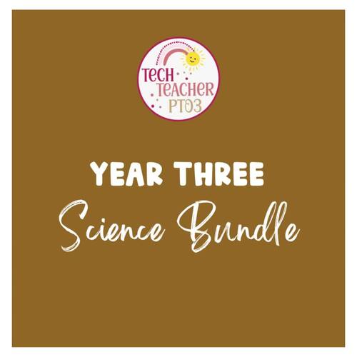 Year 3 Science Bundle Biological Chemical Earth Space Physical ACARA 9.0