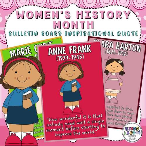 Women's History Month Bulletin Board Inspirational Quotes & Classroom Decor