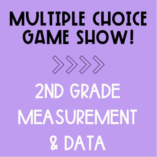 2nd Grade Measurement and Data Activity Game Show 2.MD | Test Prep