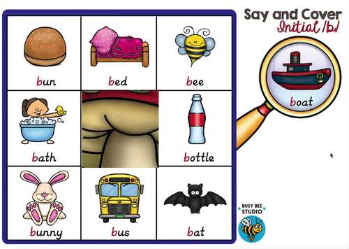 B Articulation Games Boom Cards for Speech Therapy by Busy Bee Studio