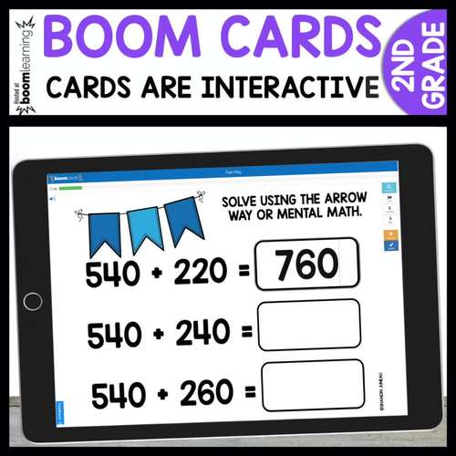 3 Digit Addition with Regrouping using Boom Cards | TPT