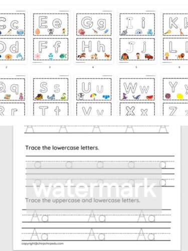 Letter formation practice sheet Alphabet flash card pictures beginning ...