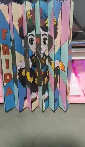 Hispanic Heritage Month Crafts Agamograph Art Frida Kahlo Flower Artist