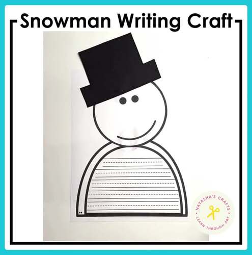 Winter Snowman Craft and Writing Kindergarten Activities Bulletin Display