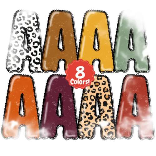 Autumn Bulletin board letters and Number | Fall Doodle Alphabet by ...