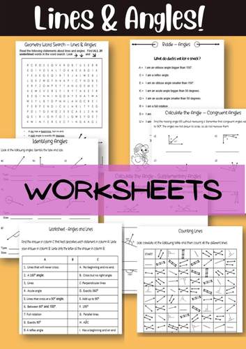 Geometry Lines and Angles by My Creative Maths | TPT