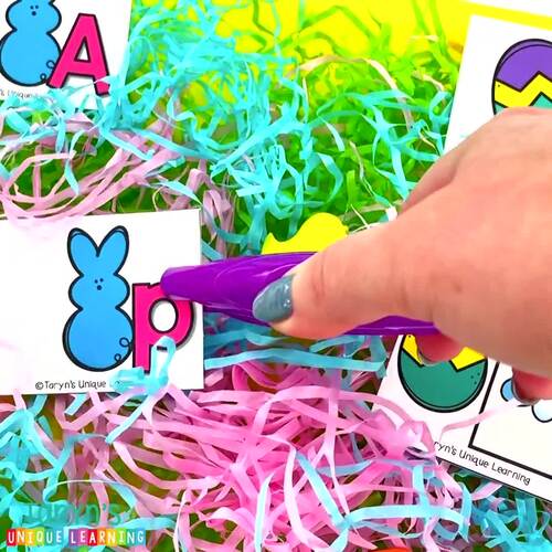 Spring Sensory Bin | April | Letters and Letter Sounds Sensory Activities