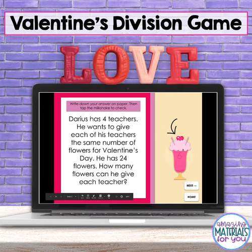 Division Google™ Slides Valentines Game Early Finishers | TPT