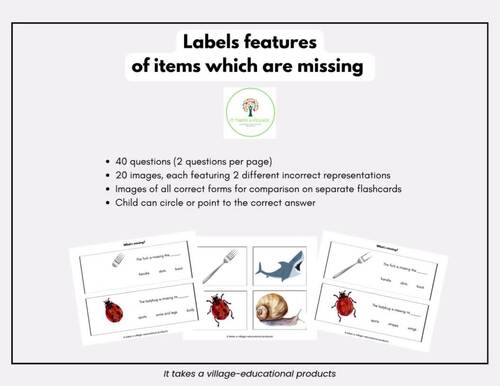 What is missing? Identify missing features BUNDLE (ABLLS-R aligned G28)