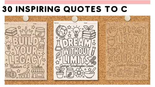 Black History Month Coloring Pages, Quotes By Famous African American ...