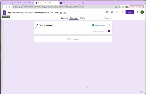 Common Sense and Declaration of Independence Online Task Cards | TPT