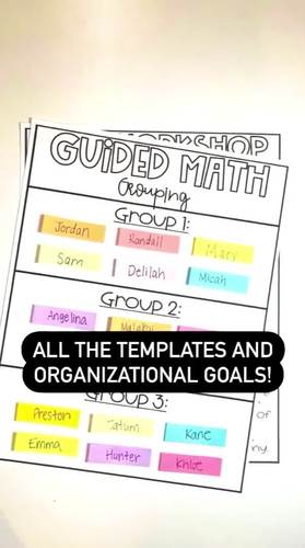 Math Workshop and Guided Math Essentials by Sweetnsauerfirsties | TPT
