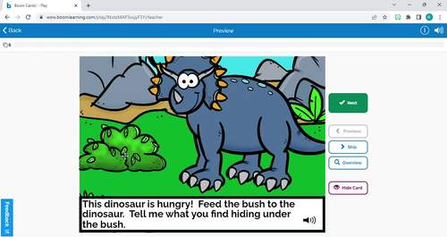 initial /r/: Feed the Dinosaur by Creative Speech Language Resources