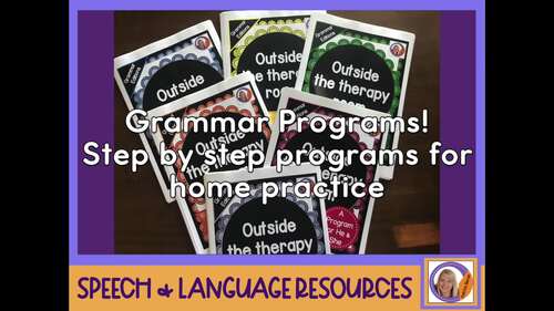 Grammar Program: ing/ed for speech and language therapy by Katrina Bevan