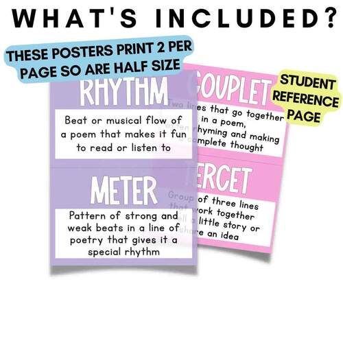 Hey Lisa! Bright & Happy Poetry Word Wall | Editable | *NEW | TPT