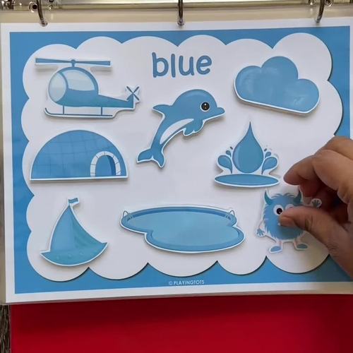 Colors Busy Book, Learning Binder, Toddlers & Preschoolers, Quiet Book