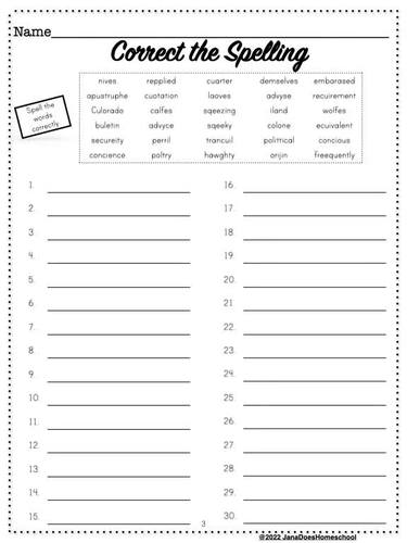 Abeka Spelling Vocabulary & Poetry 4 - 5th Edition - Spelling List 25 ...