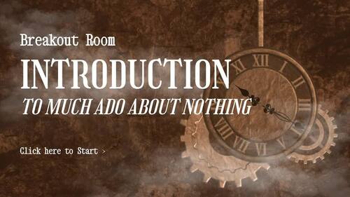 Introduction to Shakespeare's Much Ado About Nothing Breakout - Digital ...