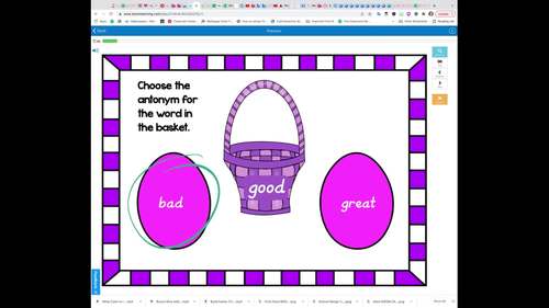 Easter Antonyms BOOM™ Cards by Little Library of Learning | TPT